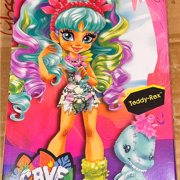 Toys | Cave Club Rockelle Poseable Prehistoric Fashion Doll W Dinosaur ...